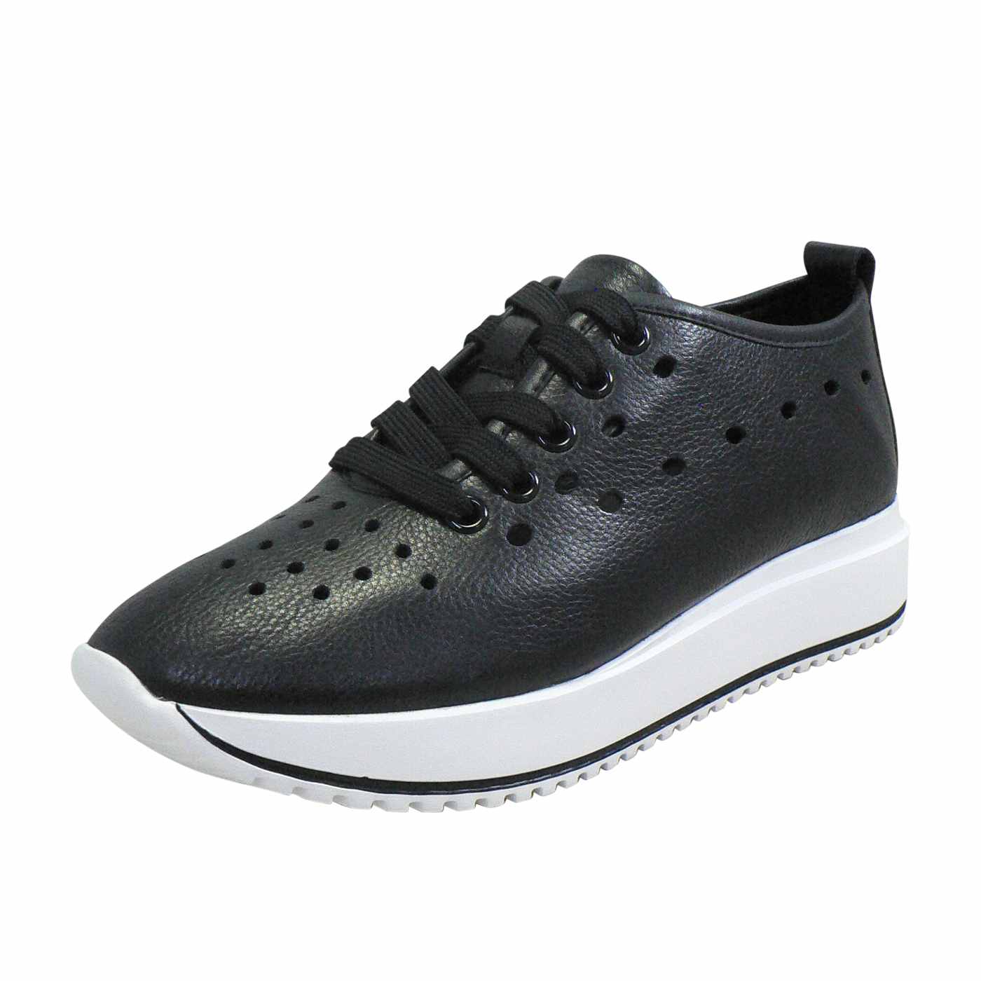 Charlie - Black - Platform Sneaker - SUNA Shoes & Accessories